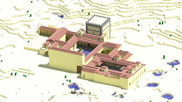 Al Hambra, Grenada, Espagna. Minecraft Map