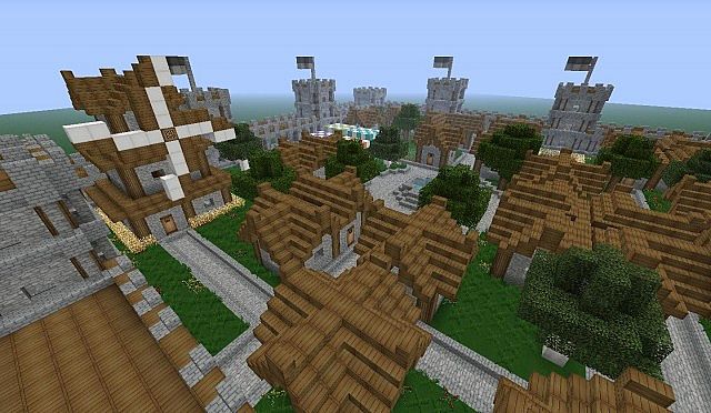 Castle Town+download Minecraft Map