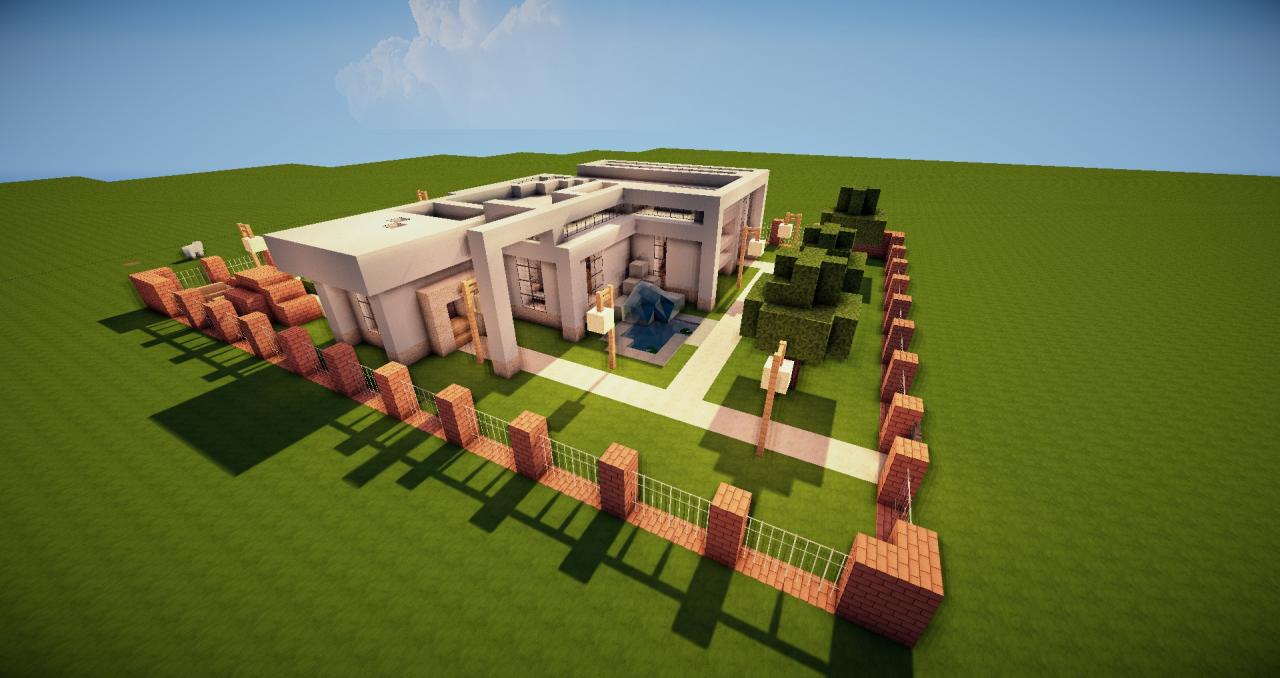 Fancy Modern House Minecraft Map
