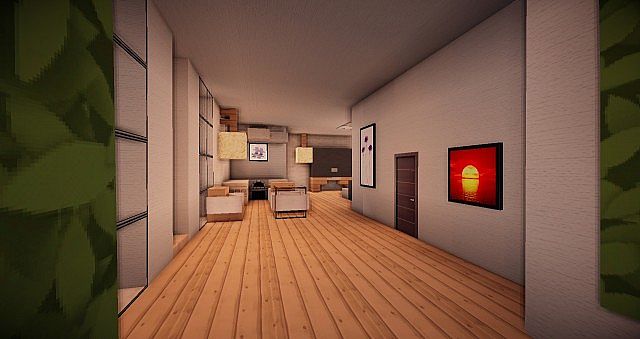 Fancy Modern House Minecraft Map