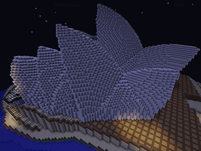 Sydney Opera House + interrior Minecraft Map