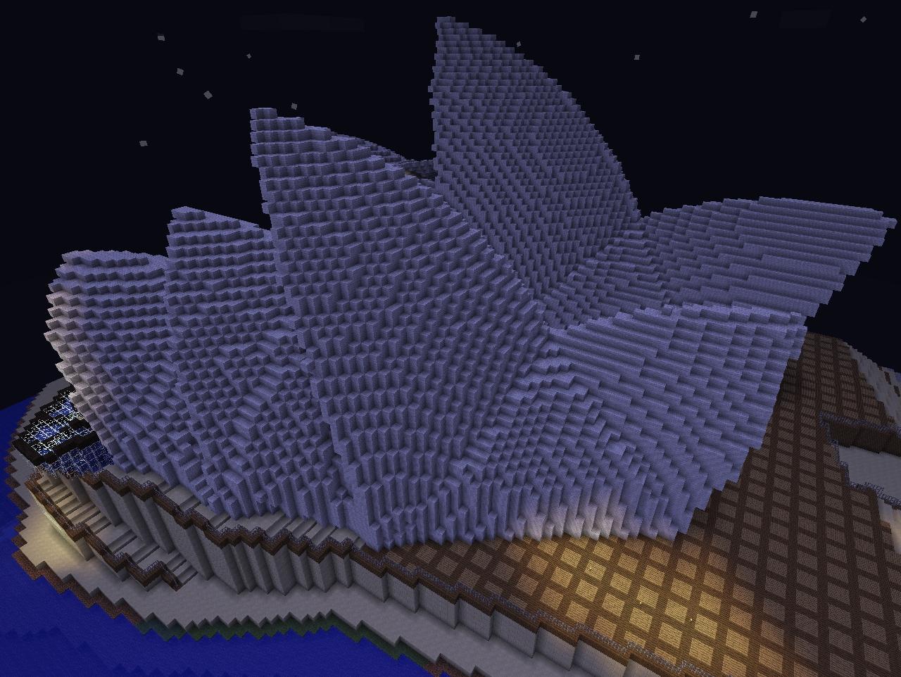 Sydney Opera House + interrior Minecraft Map