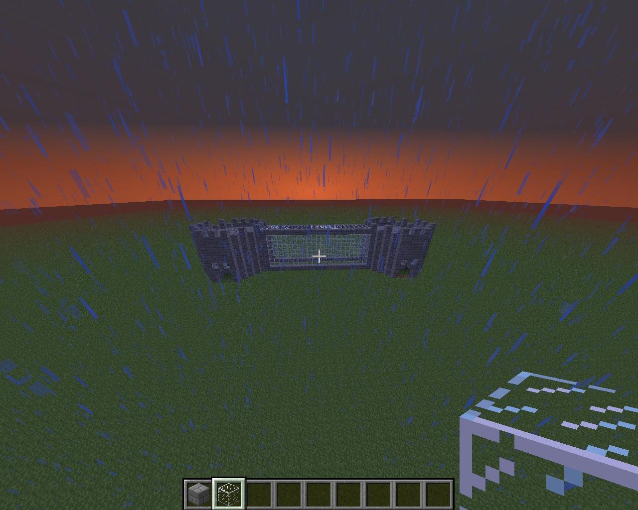 a castle on superflat mode Minecraft Map