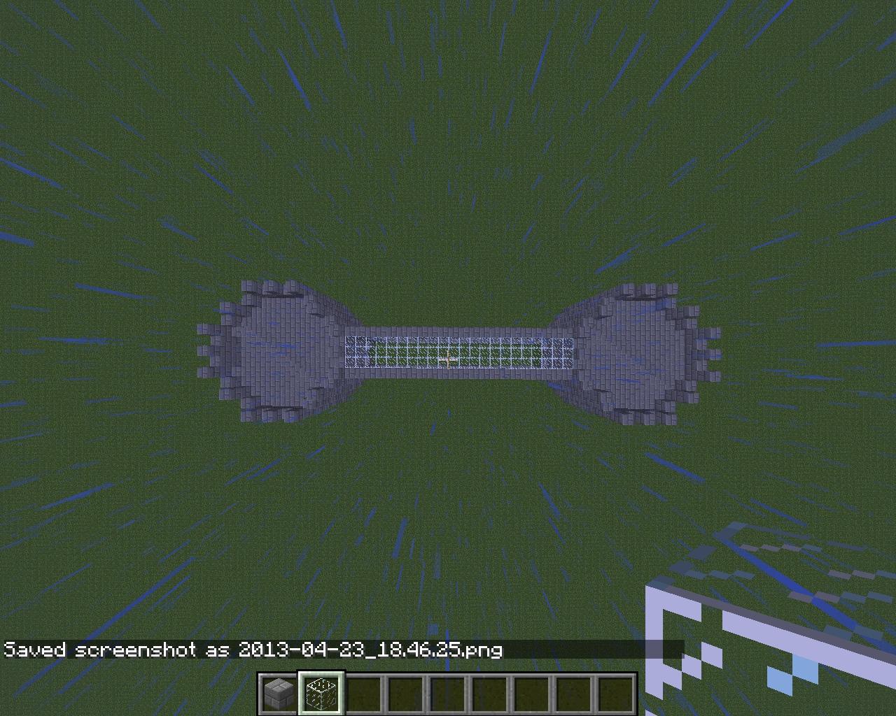 a castle on superflat mode Minecraft Map