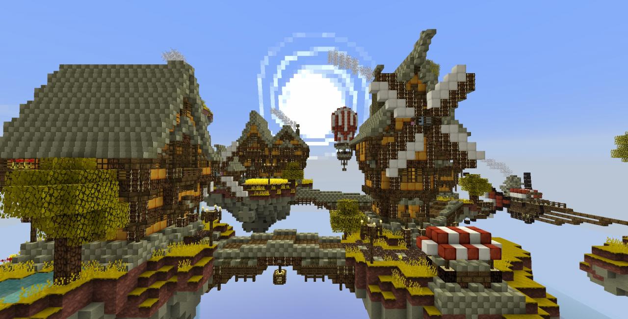 Sky village Minecraft Map