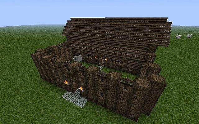 Wooden Barracks Minecraft Map