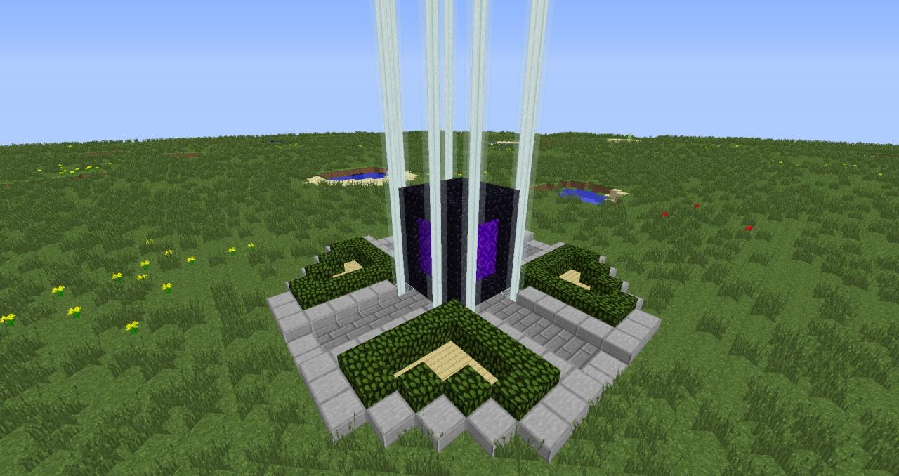 Nether hub. Minecraft Map