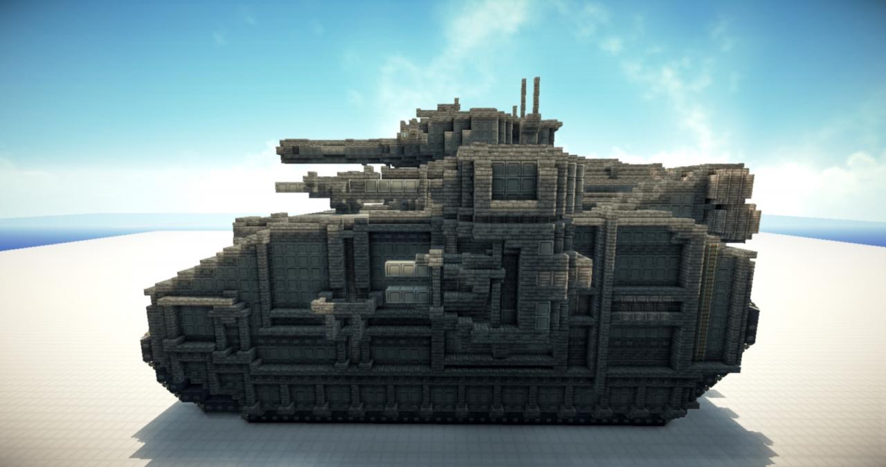 Baneblade super-heavy tank Minecraft Map