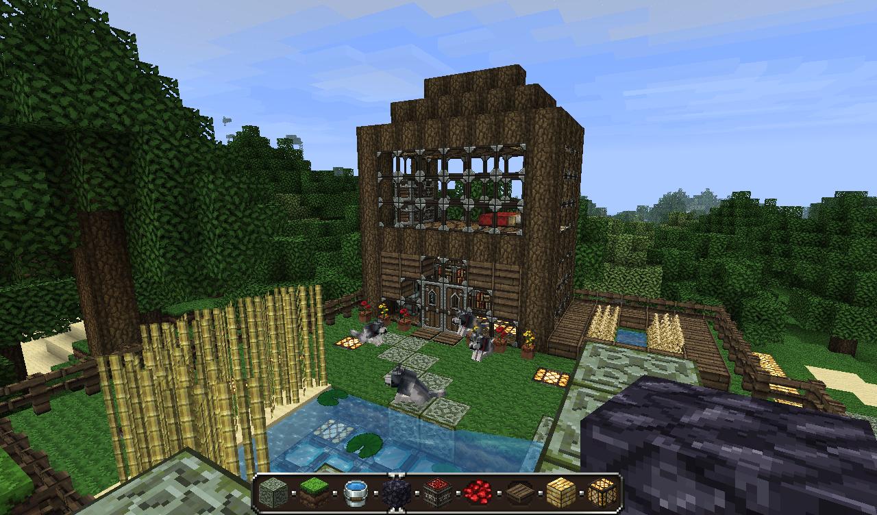 rustic forest hut Minecraft Map
