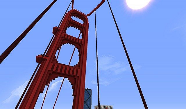 Minecraft Golden Gate Bridge Minecraft Map
