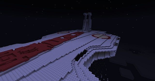 Star Wars Republic Attack Cruiser (To the Stars Project) Minecraft Map
