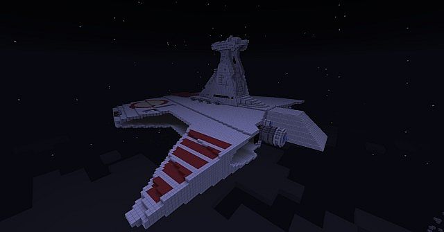Star Wars Republic Attack Cruiser (To the Stars Project) Minecraft Map