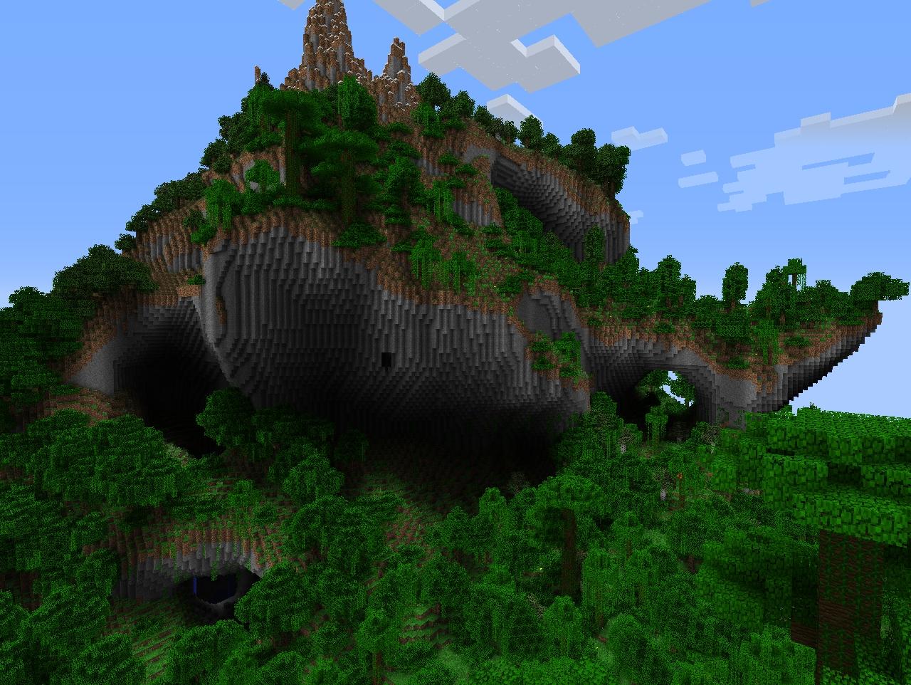 Hight moutain Survival - CUSTOM TERAIN - Solo and server Minecraft Map