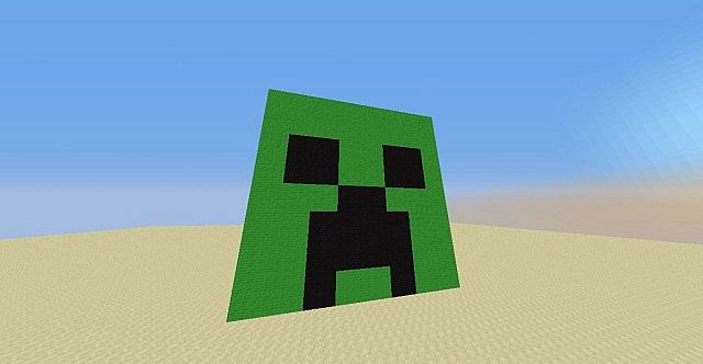 Creeper head Minecraft Map