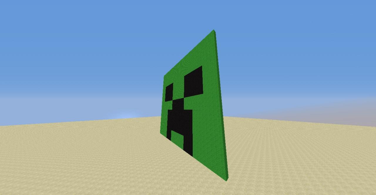 Creeper head Minecraft Map