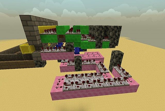 Advanced Calculator (pop reel!) [+,-,x,0-999] -by Drakonslof Minecraft Map