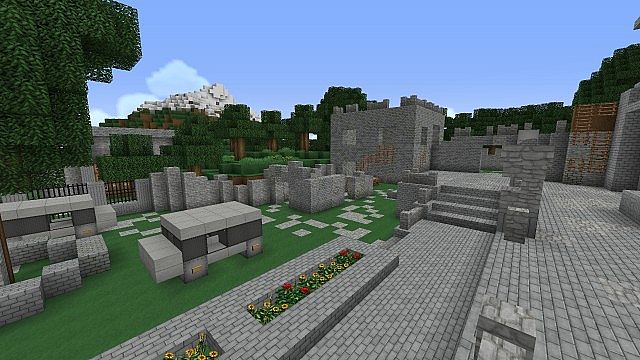 Uncharted 3 - The Chateau (PvP Map) Minecraft Map