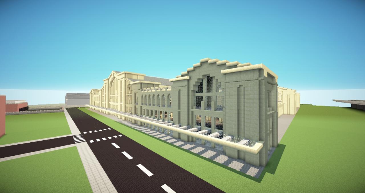 Huge Train Station Minecraft Map