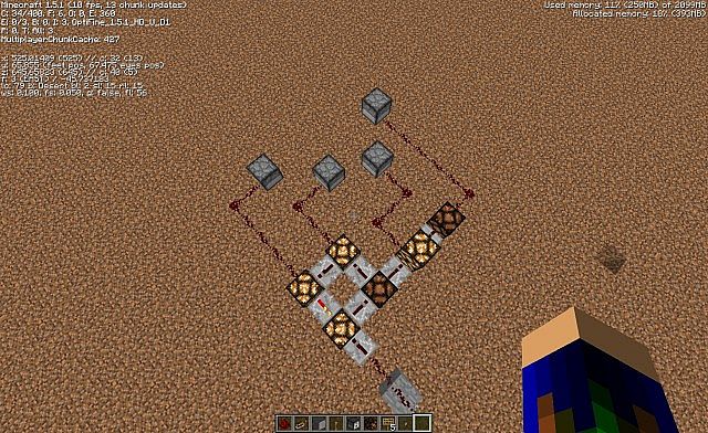 4-Way firing Dispensers: Basic Redstone Logic Minecraft Map