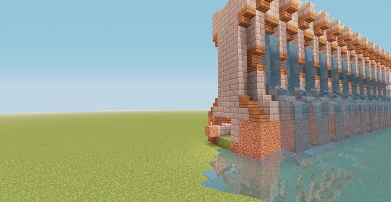 Medieval Caporian Epic Fully Automatic Water Wall On/off Minecraft Map