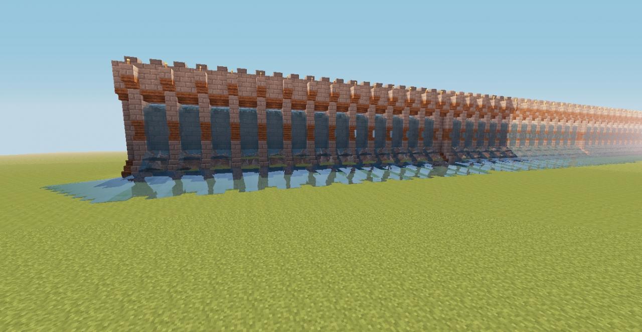 Medieval Caporian Epic Fully Automatic Water Wall On/off Minecraft Map