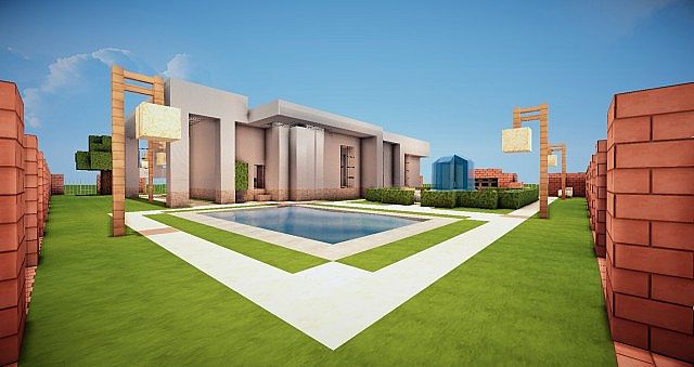 Fancy Modern House Minecraft Map