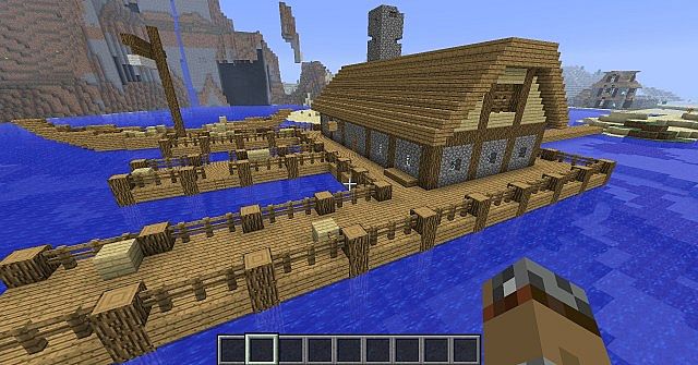 Fishery and archery! (Part of medieval build project) 2# Minecraft Map