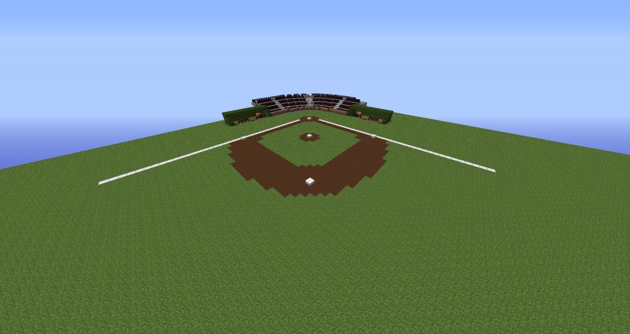 Minecraft Baseball Field St Louis Cardinals Minecraft Project