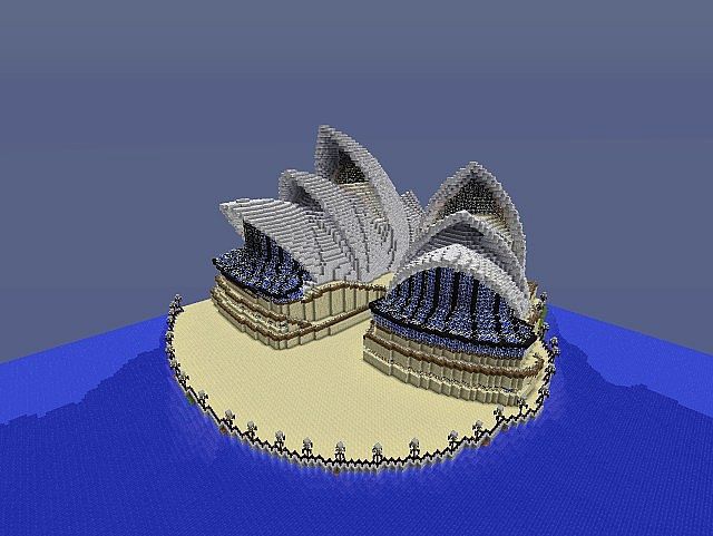 Sydney Opera House + interrior Minecraft Map