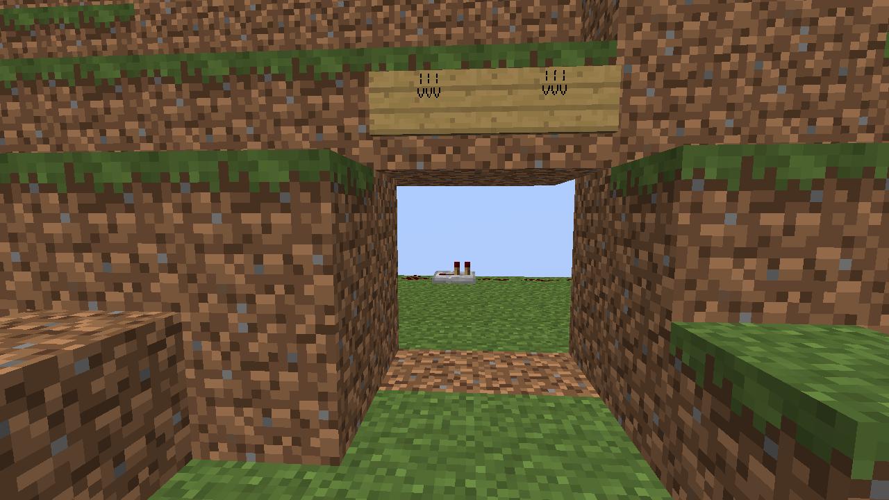 Hidden Piston Door Minecraft Map