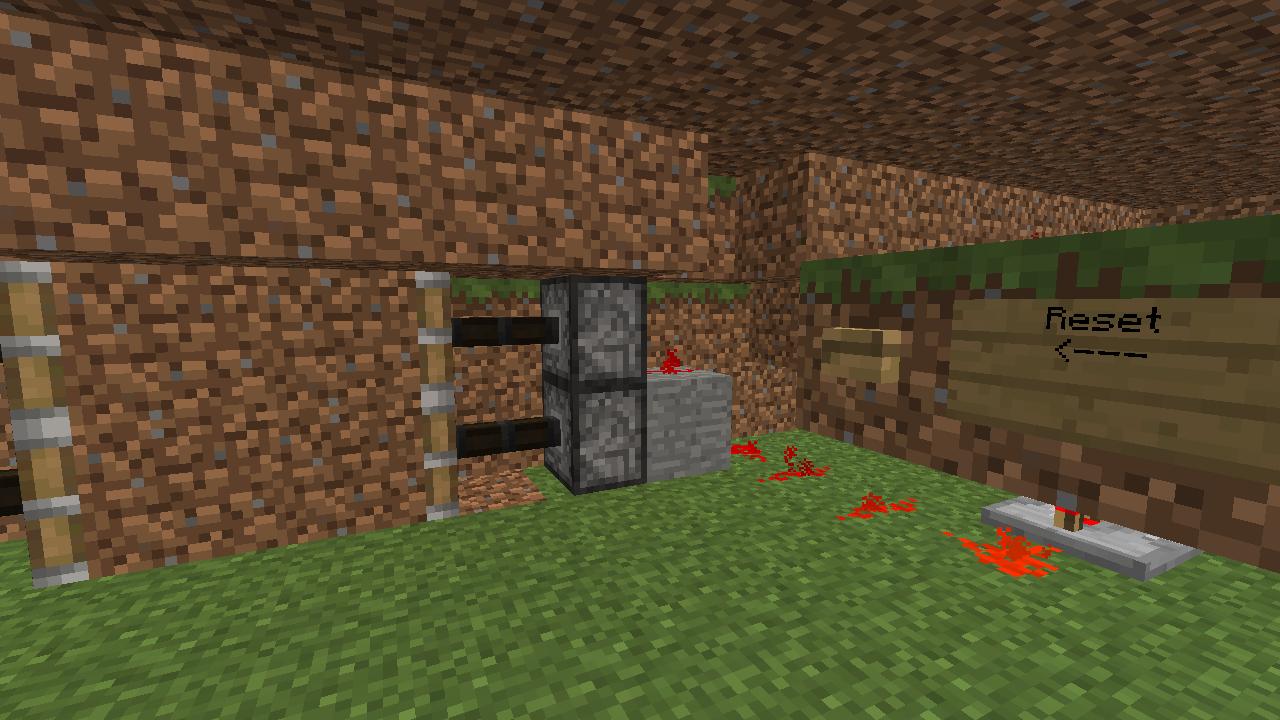 Hidden Piston Door Minecraft Map