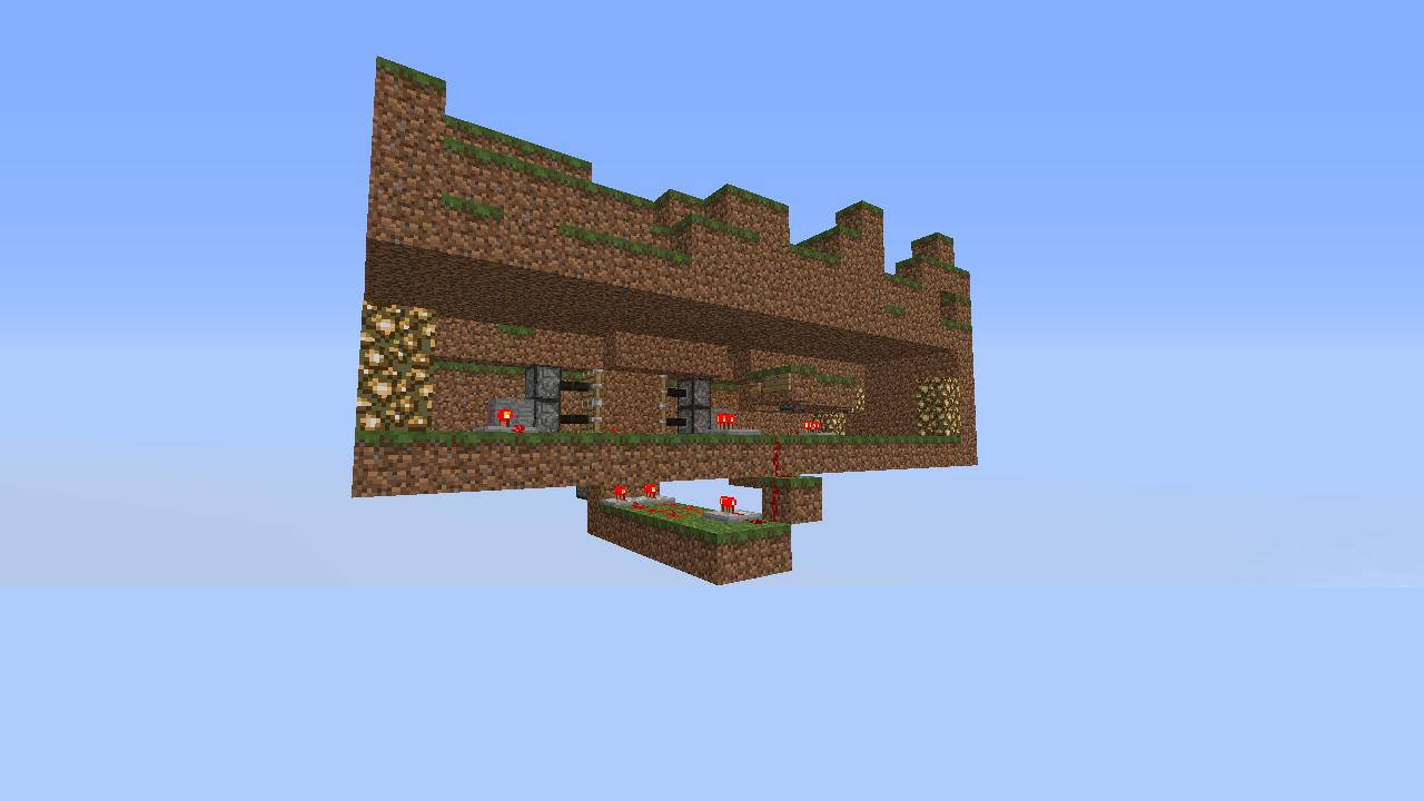 Hidden Piston Door Minecraft Map