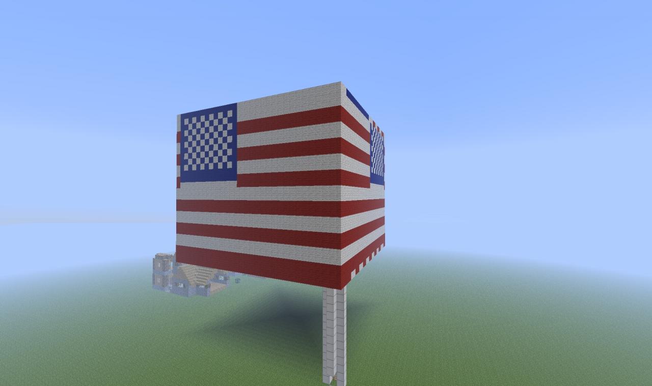 Giant American Flag Minecraft Map