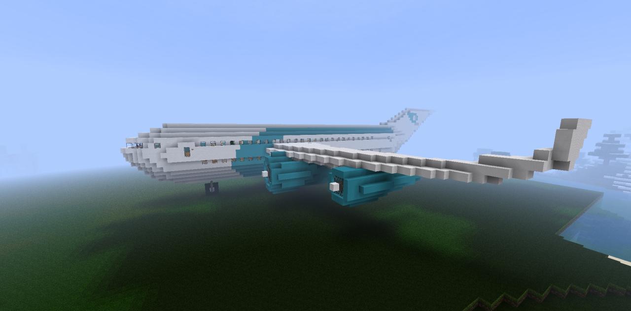 Plane 2-deck delta-lines Minecraft Map