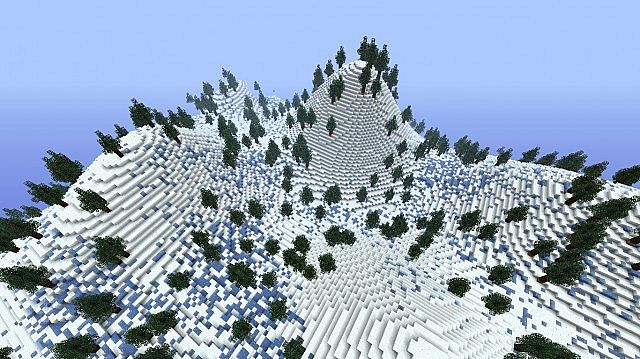 snowy mountains Minecraft Map