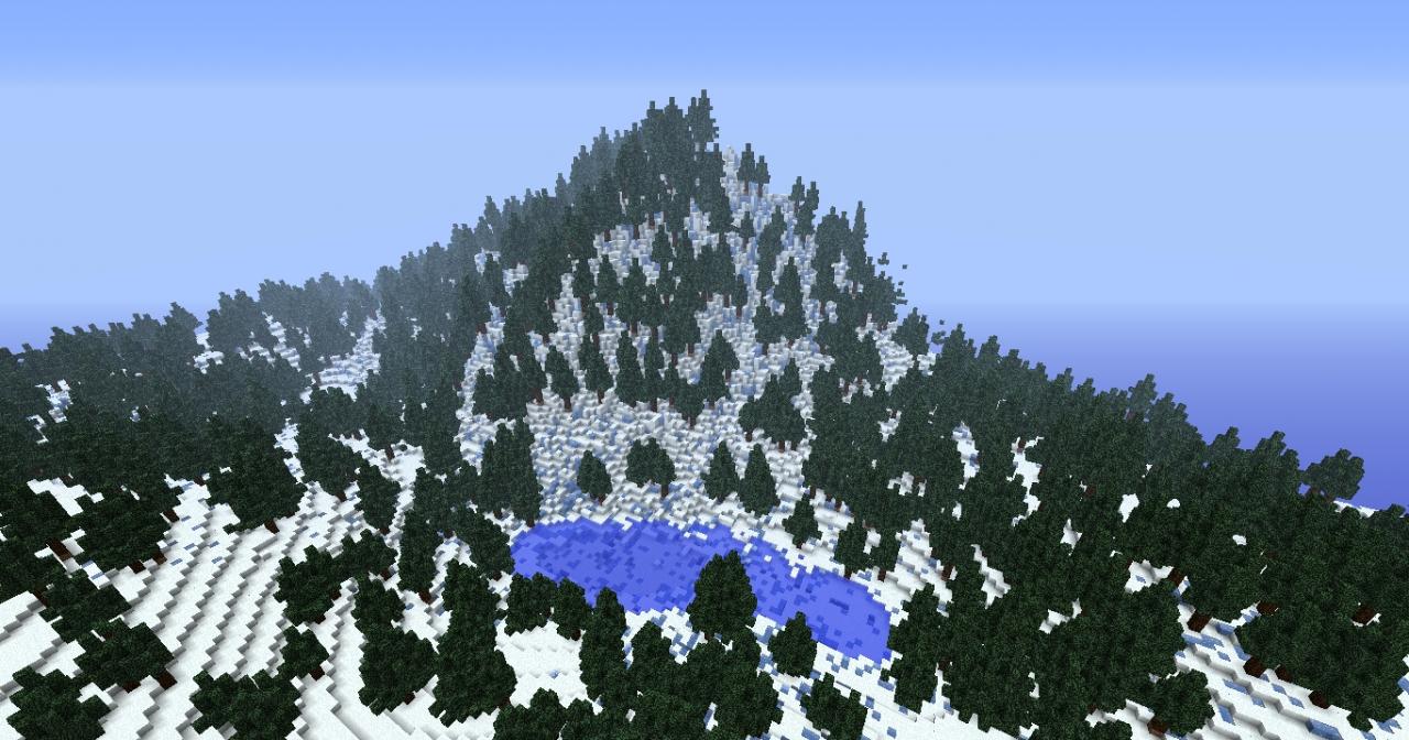 snowy mountains Minecraft Map