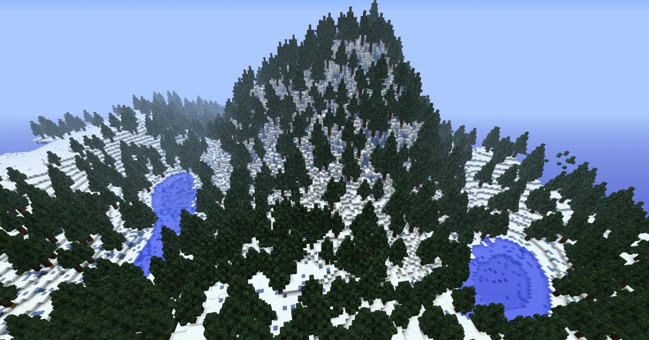 snowy mountains Minecraft Map