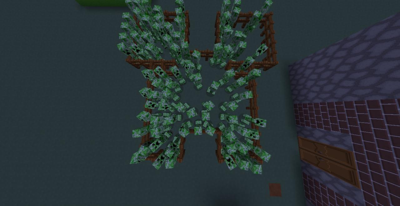 Many ways to build a creeper! Minecraft Map