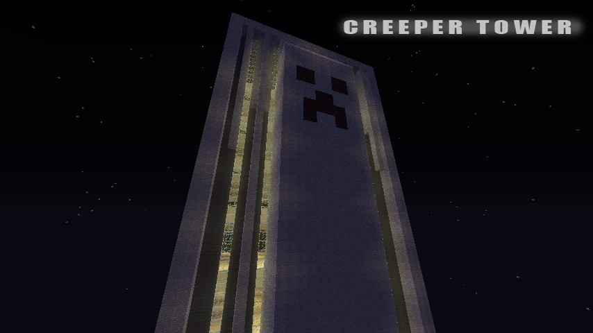 Creeper Tower Minecraft Map
