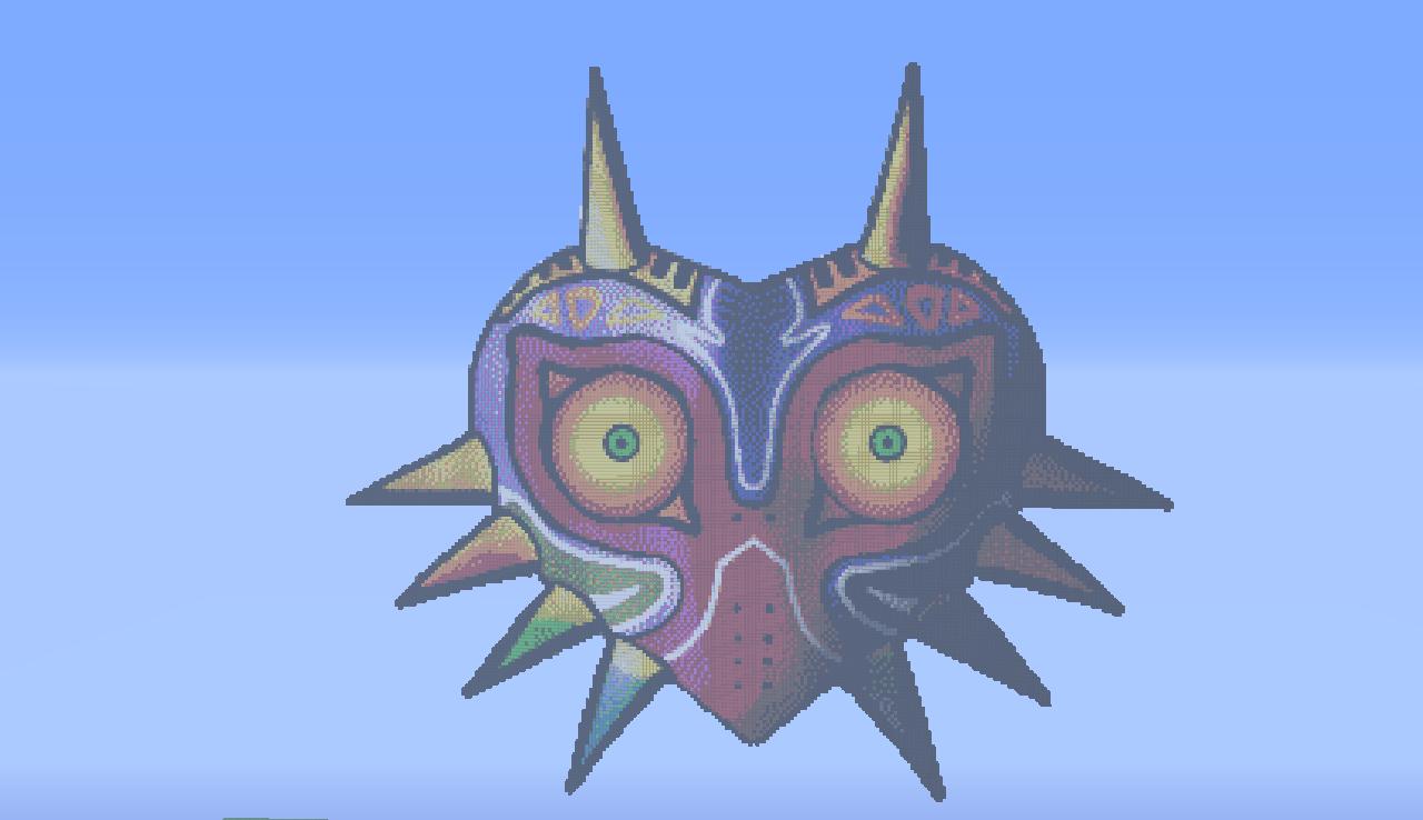 Majora's Mask Pixel Art Minecraft Project