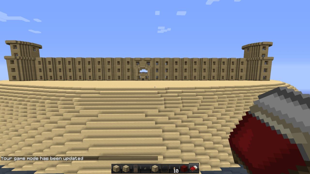 Sandstone Castle Walls Minecraft Map