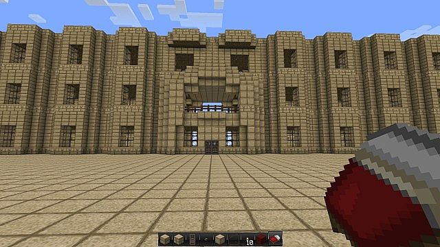 Sandstone Castle Walls Minecraft Map