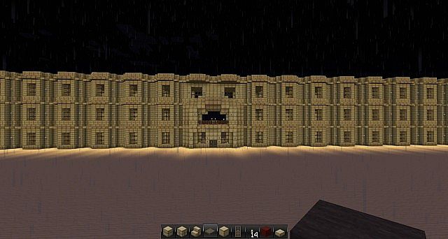 Sandstone Castle Walls Minecraft Map