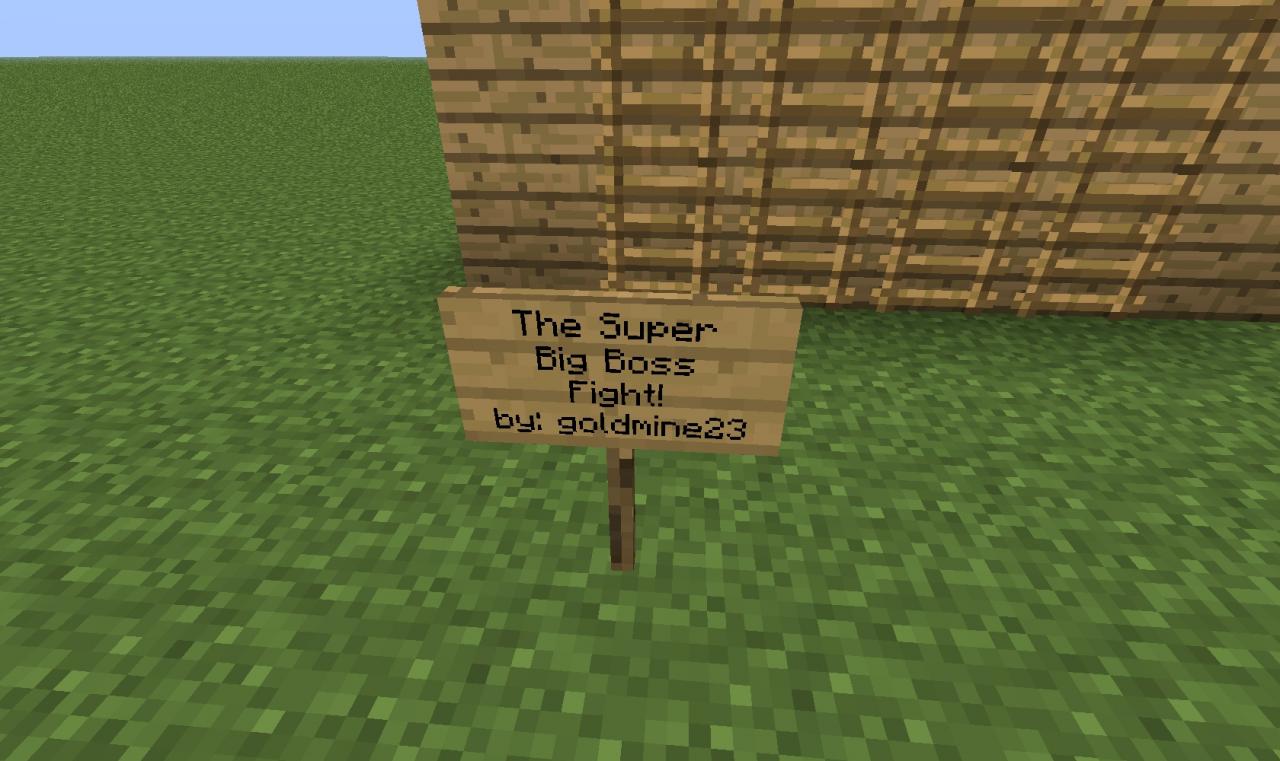 The Super Big Boss Fight! Minecraft Map