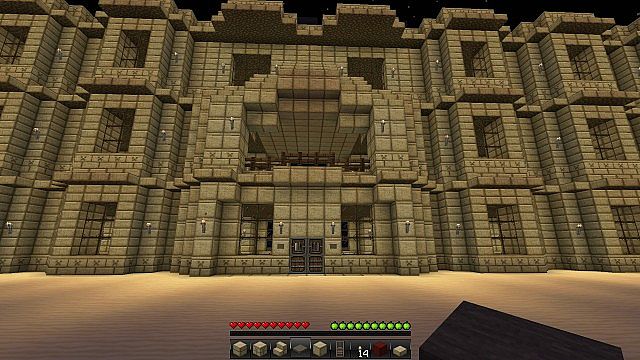 Sandstone Castle Walls Minecraft Map