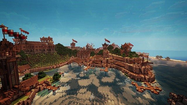 Elysium - Medieval Town + Download Minecraft Map