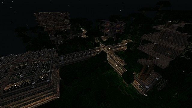 Forest town, plus level file Minecraft Map