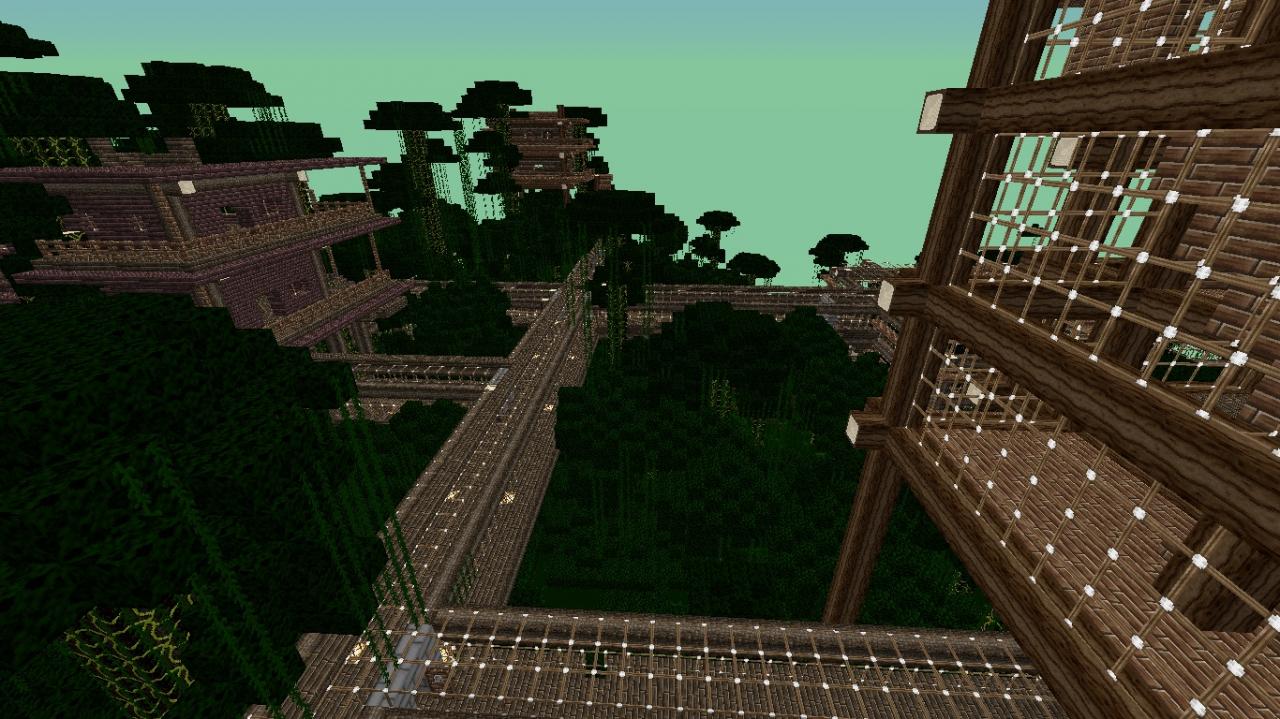 Forest town, plus level file Minecraft Map