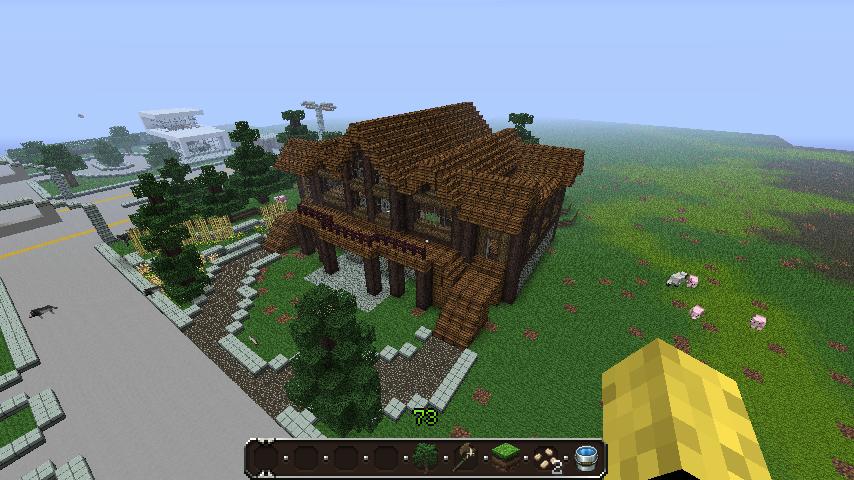 log cabin Minecraft Map
