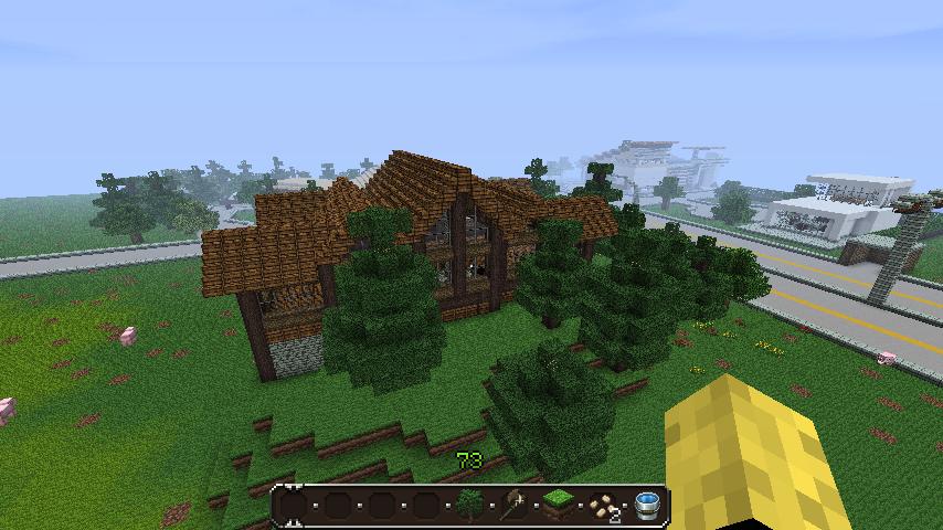 log cabin Minecraft Map